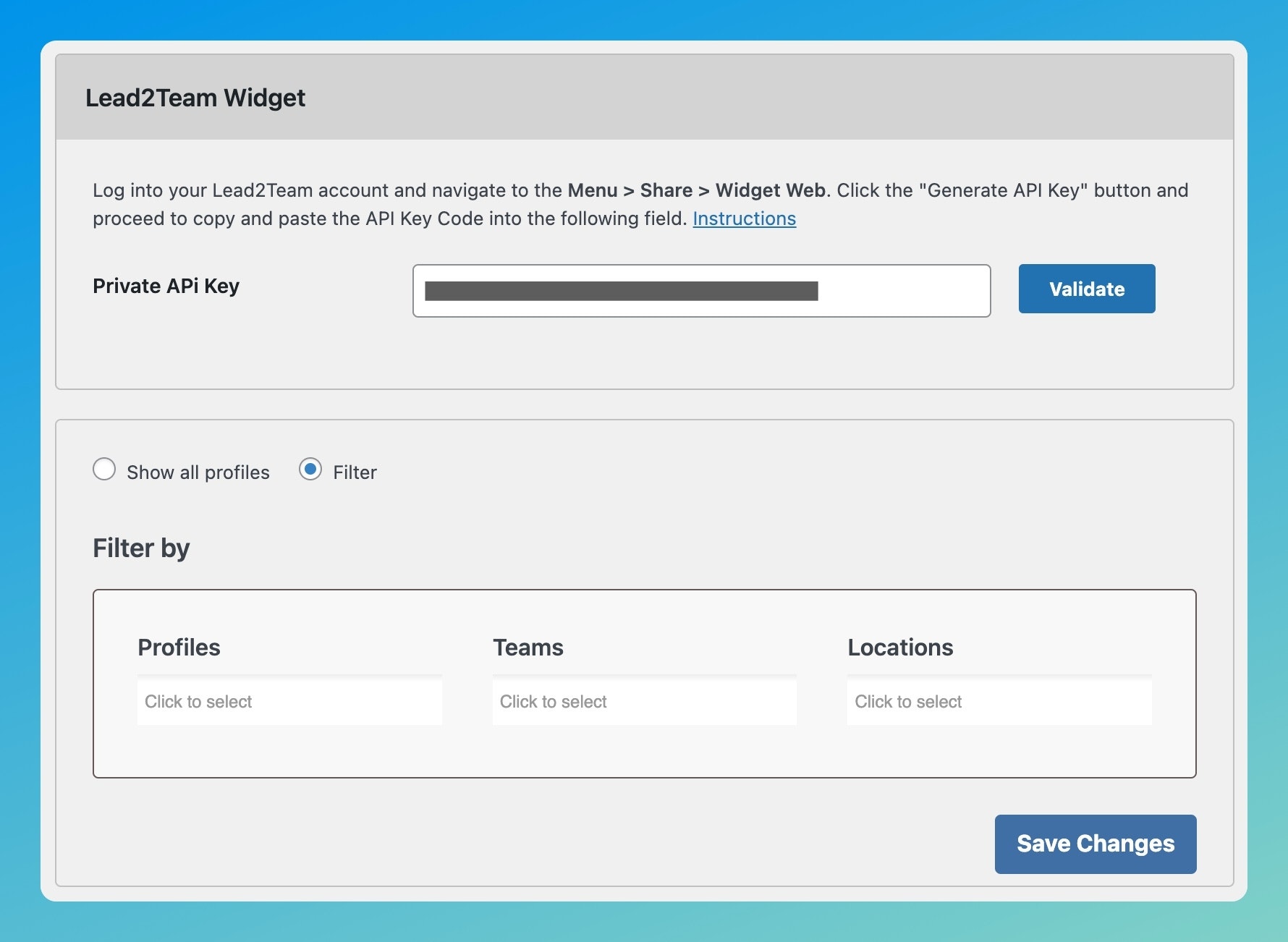 Wordpress Official Plugin: add the widget to your website – Lead2Team ...